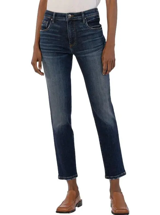 Kut From The Kloth Reese High-waist Slim Straight Ankle Jeans - Enchantment W/d