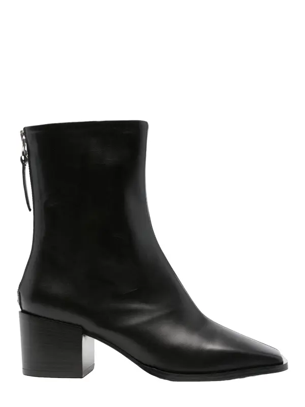 AeydĒ Amina 60mm Leather Boots - Black