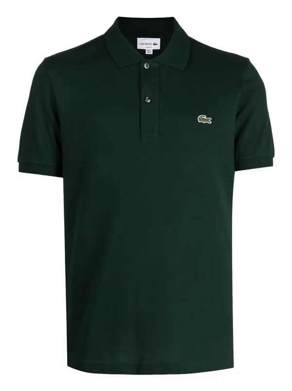 Lacoste Logo-patch Cotton Polo Shirt - Green