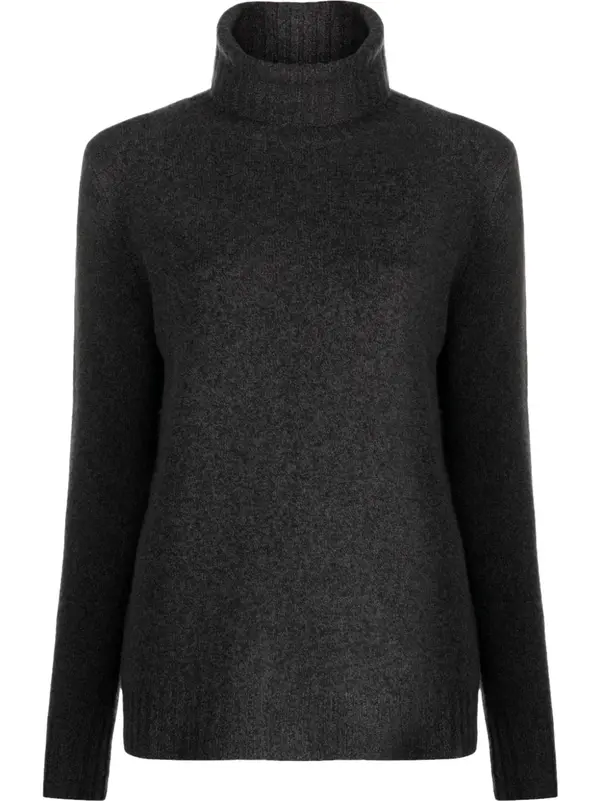 Aspesi Roll-neck Wool Jumper - Grey