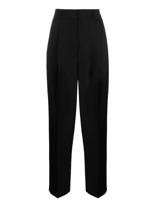 TOTEME Double-pleated Tailored Trousers - Black