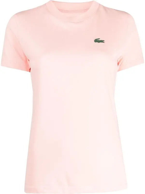 Lacoste Logo-appliqué Cotton T-shirt - Pink