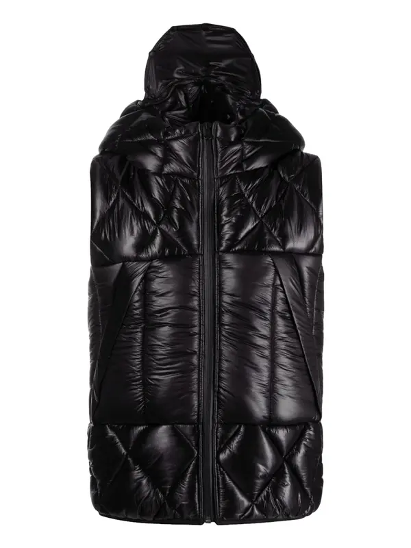 Junya Watanabe Quilted Hooded Gilet - Black