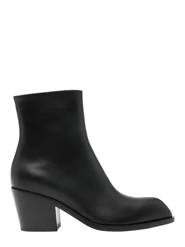 GIANVITO ROSSI Wednesday Leather Ankle Boots - Black