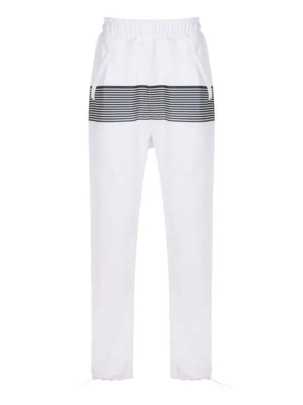 AMIR SLAMA Striped Track Pants - White