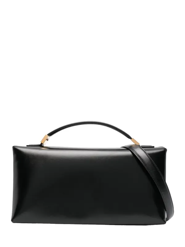 Marni Prisma Leather Tote - Black