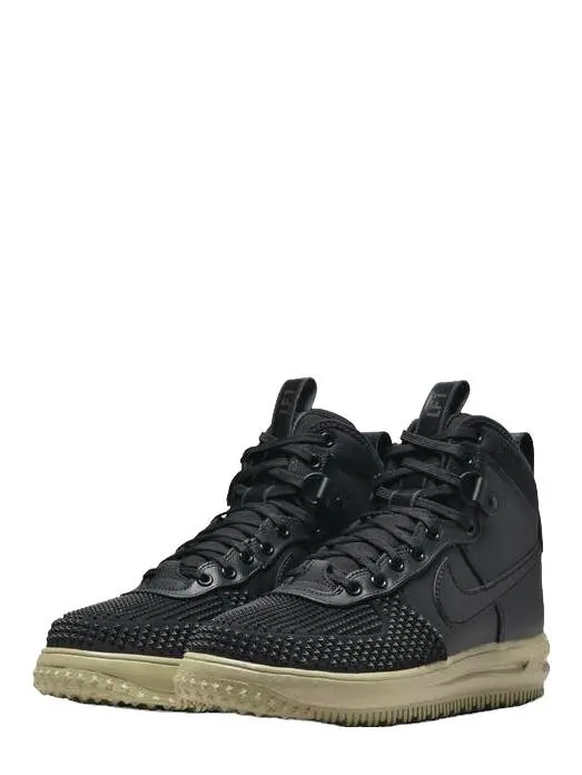 Nike Lunar Force 1 Lace-up Boots - Black/neutral Olive