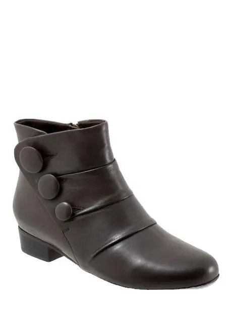Trotters Mila Bootie - Dk Brown