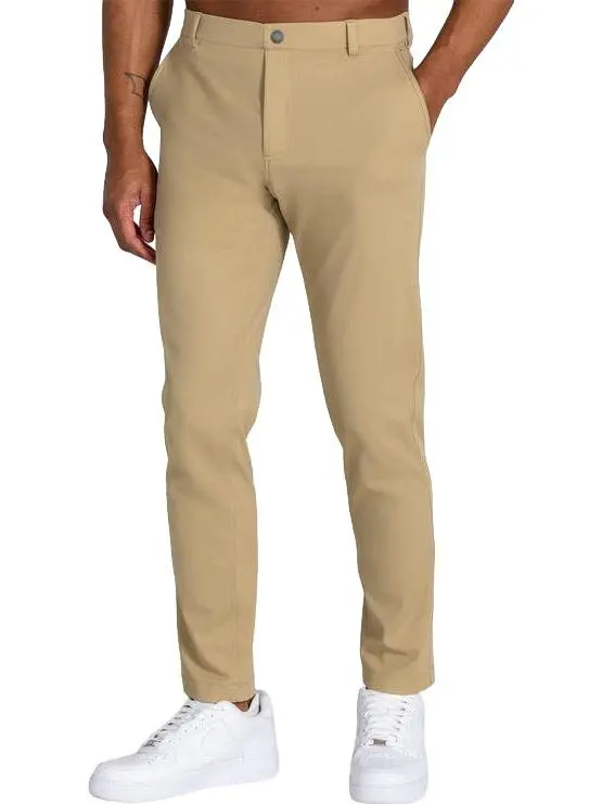 REDVANLY Bradley Pull-on Trousers - Bark