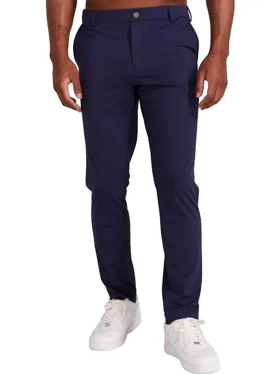 REDVANLY Bradley Pull-on Trousers - Midnight Navy