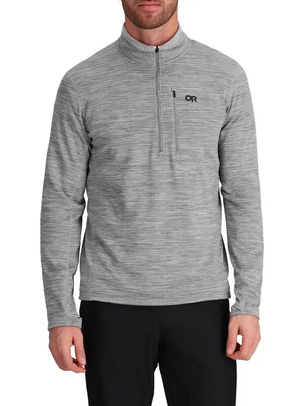 OUTDOOR RESEARCH Vigor Half Zip Fleece Pullover - Grey Heather