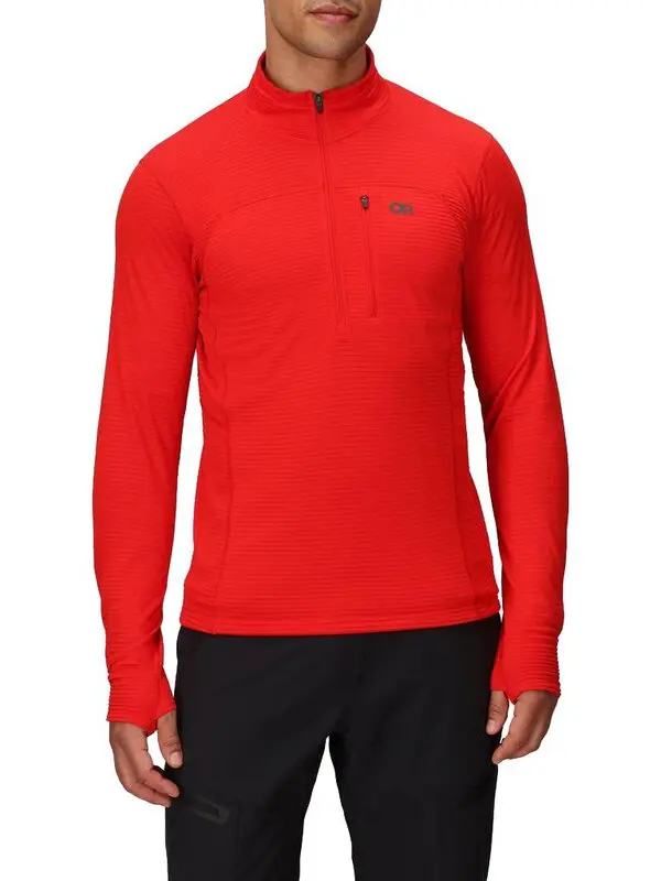 OUTDOOR RESEARCH Vigor Half Zip Fleece Pullover - Lingonberry