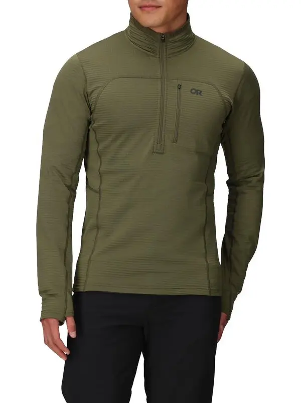 OUTDOOR RESEARCH Vigor Half Zip Fleece Pullover - Ranger Green