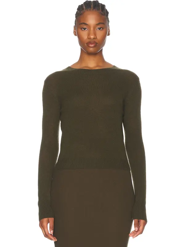 Eterne Francis Cashmere Sweater - Moss