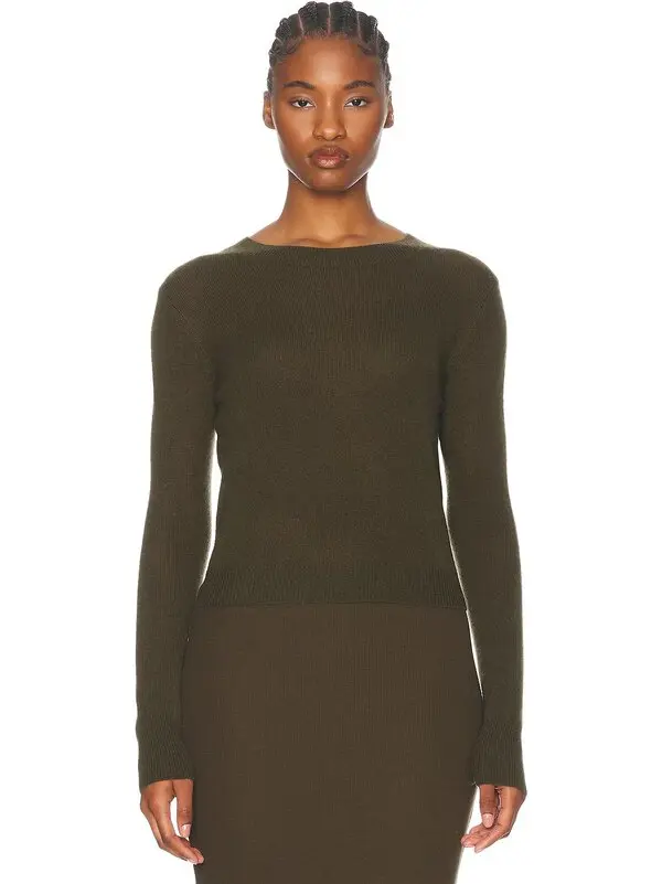 Eterne Francis Cashmere Sweater - Moss