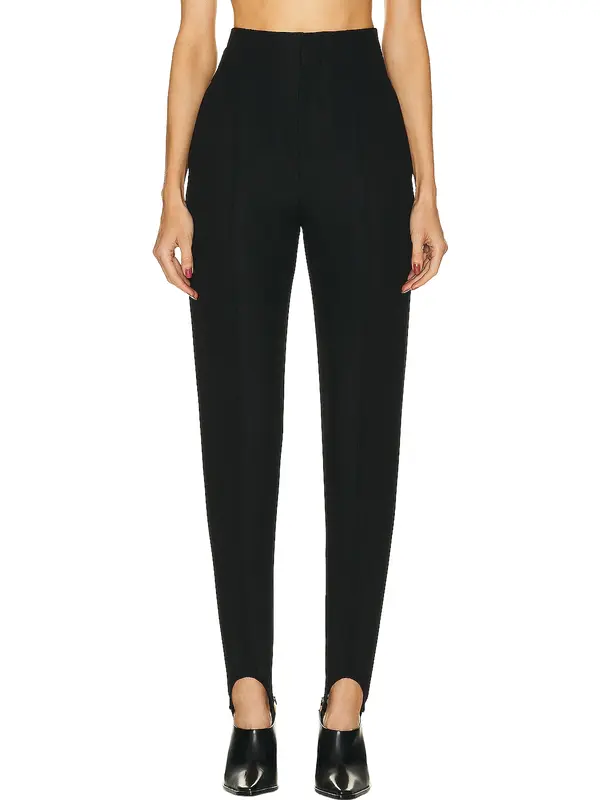 Bottega Veneta Structured Double Melange Trousers - Black