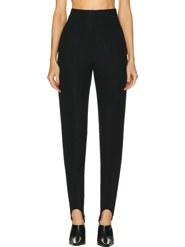 Bottega Veneta Structured Double Melange Trousers - Black