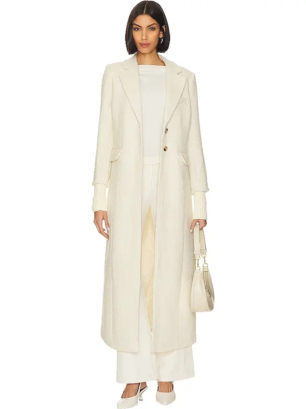 FAVORITE DAUGHTER City Coat - White Boucle
