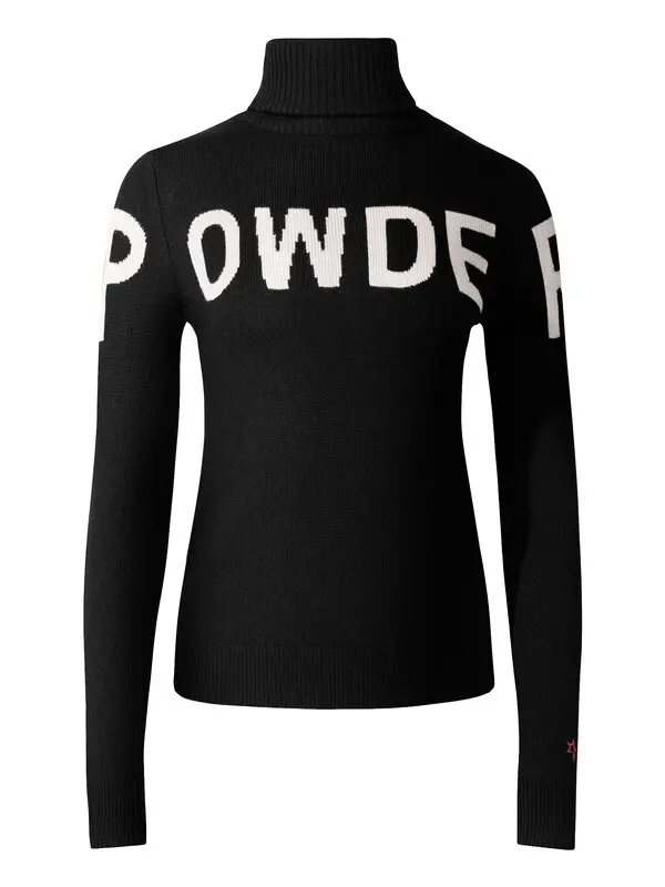 Perfect Moment Powder Merino Wool Sweater - Black