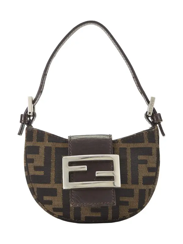 Fendi Zucca Canvas Croissant - Brown