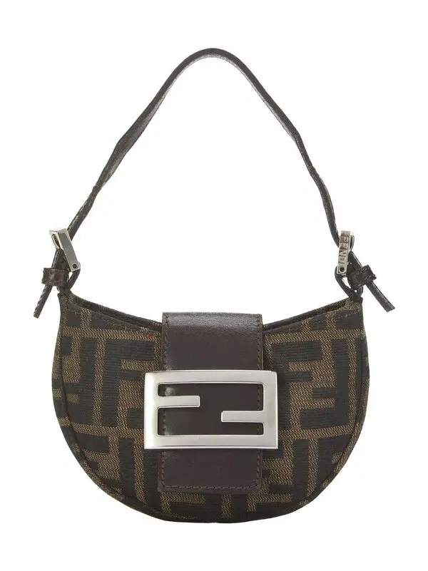 Fendi Zucca Canvas Croissant - Brown
