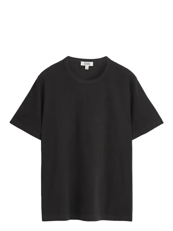 Cos Brushed-cotton Shirt - Black