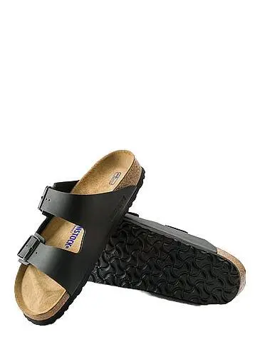 Pink Birkenstock Arizona Suede Sandals - Black