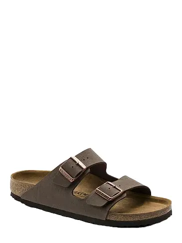 Pink Birkenstock Arizona Suede Sandals - Brown