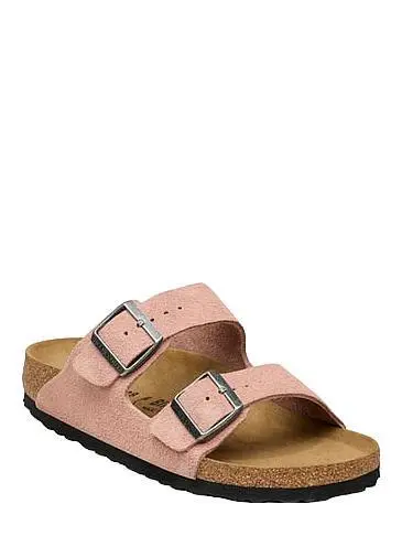 Pink Birkenstock Arizona Suede Sandals - Pink
