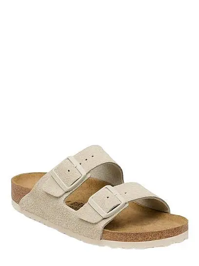 Pink Birkenstock Arizona Suede Sandals - White,ivory