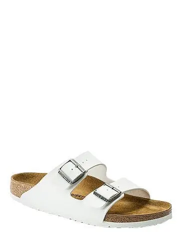 Pink Birkenstock Arizona Suede Sandals - White,ivory