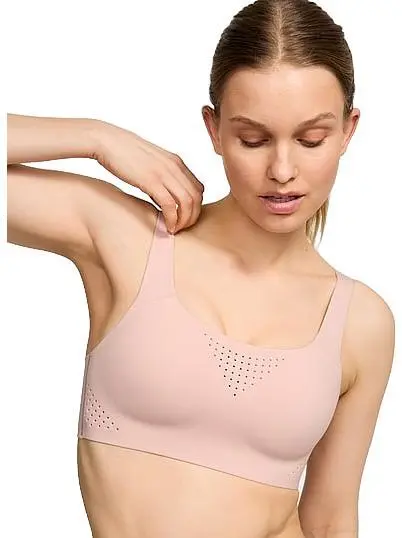 Victoria's Secret Vsx Featherweight Max Sports Bra - Beige