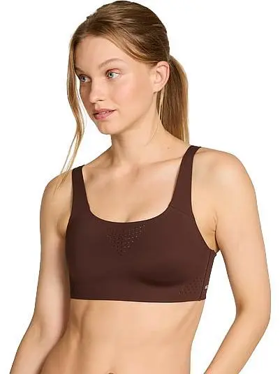 Victoria's Secret Vsx Featherweight Max Sports Bra - Brown