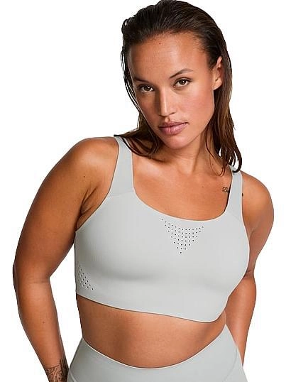 Victoria's Secret Vsx Featherweight Max Sports Bra - Grey