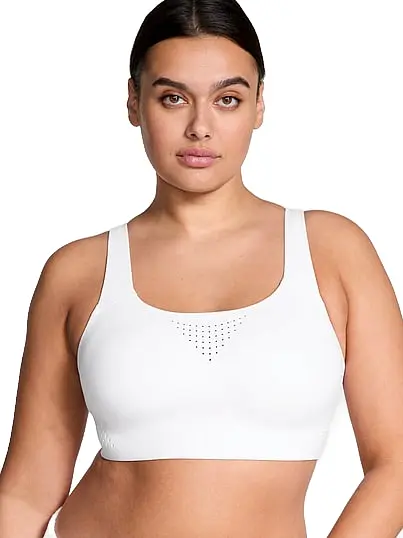Victoria's Secret Vsx Featherweight Max Sports Bra - White,ivory