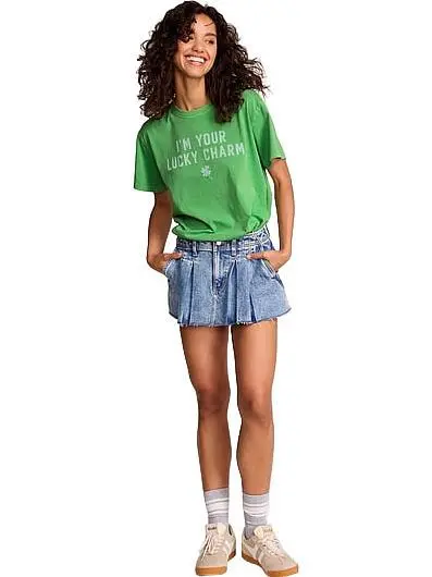Pink Campus Cotton™ Tee - Green