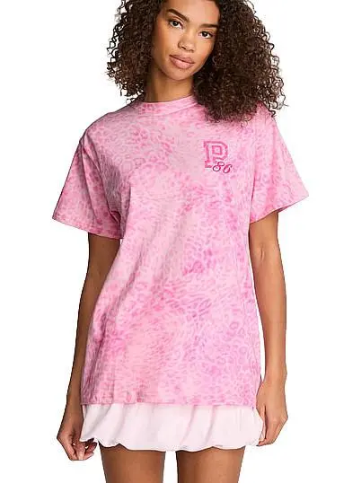 Pink Campus Cotton™ Tee - Print
