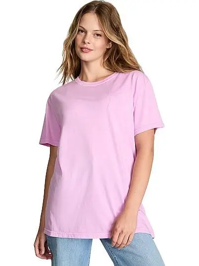 Pink Campus Cotton™ Bling Tee - Purple