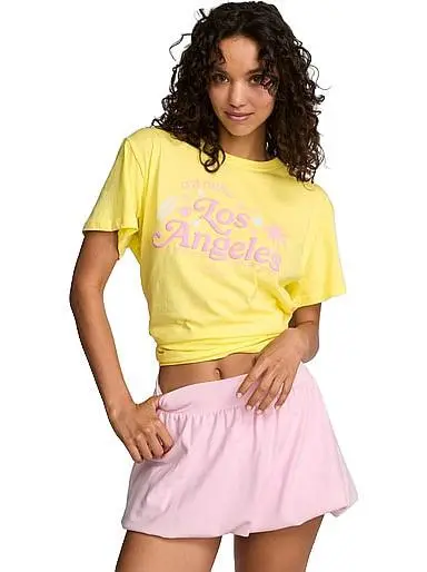 Pink Campus Cotton™ Tee - Yellow