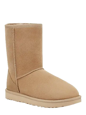 Pink Ugg® Classic Short Ii Boots - Beige