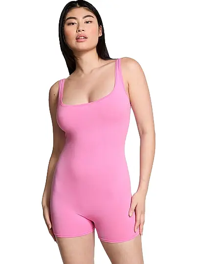 Pink Base Cotton Onesie - Pink