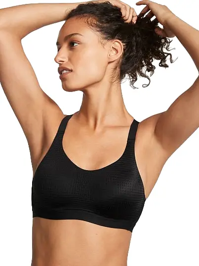 Victoria's Secret Vsx Lightweight Mesh Sports Bra - Black