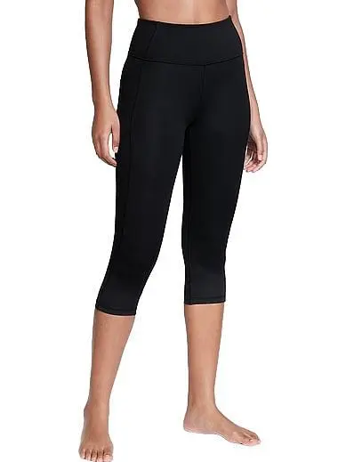 Victoria's Secret Vsx Essential High-rise Capri Leggings - Black