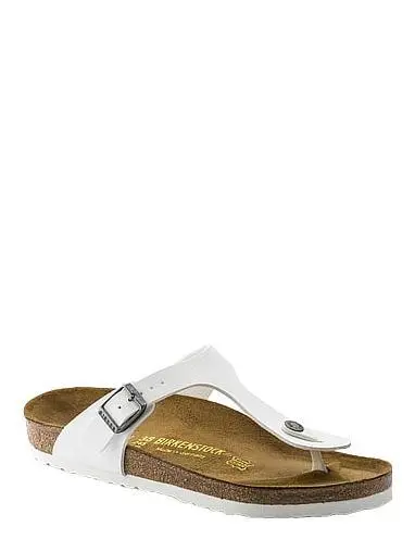 Pink Birkenstock Gizeh Thong Sandals - White,ivory