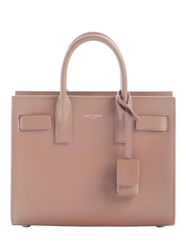 Saint Laurent Baby Sac De Jour Leather Tote - Dark Old Rose