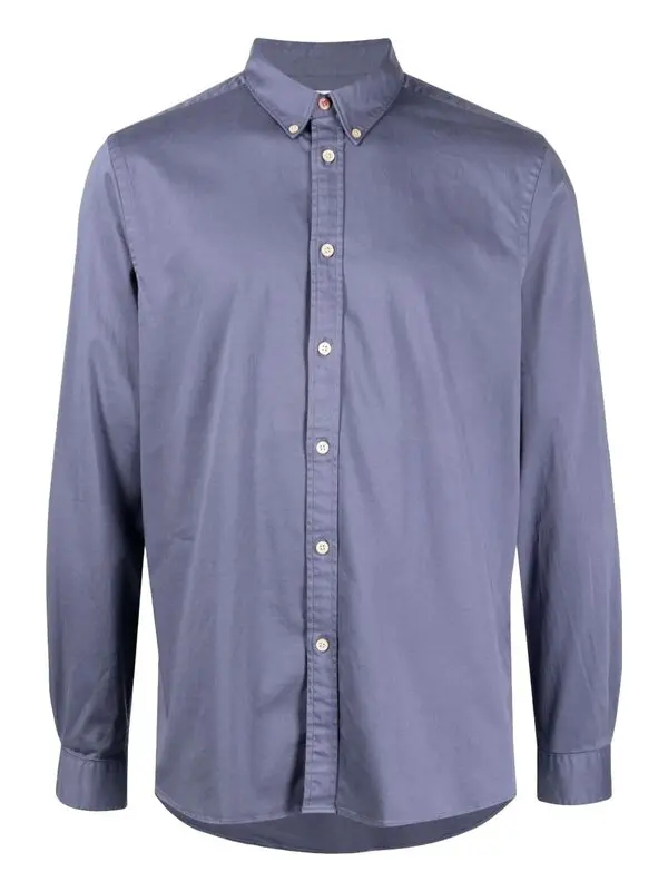 Paul Smith Button-down Collar Long-sleeve Shirt - Blue