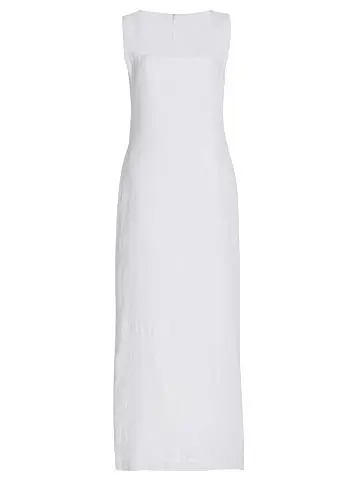 Posse Alice Linen Maxi Dress - White
