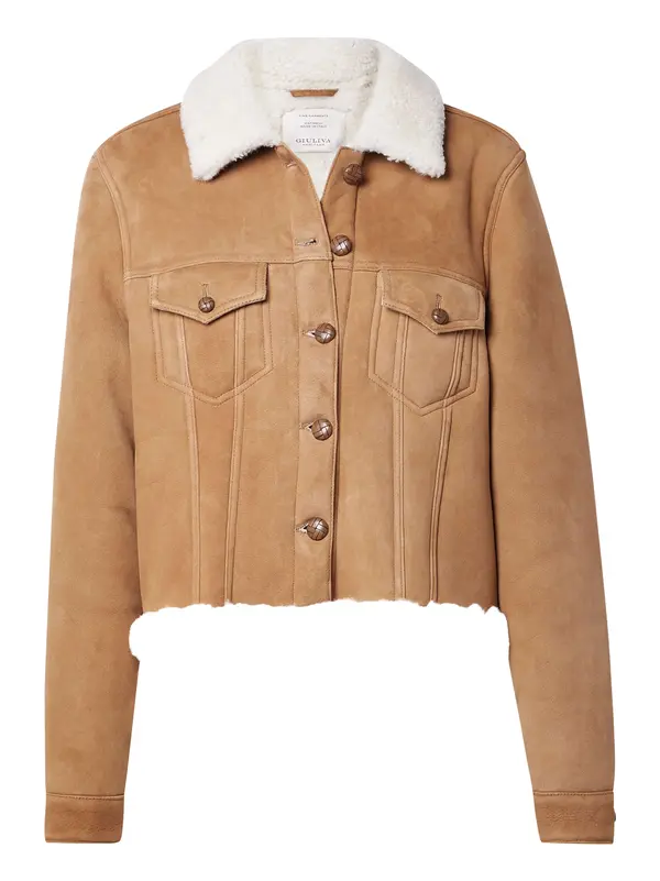Giuliva Heritage Net Sustain Daria Shearling Jacket - Brown