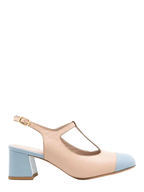 STUDIO CHOFAKIAN Magie 45mm Two-tone Pumps - Neutrals