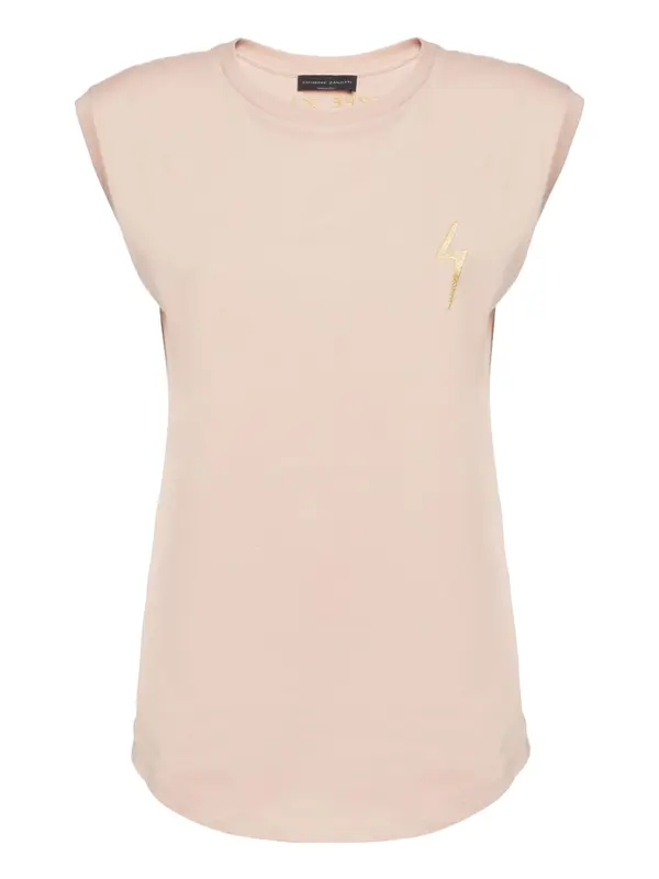 GIUSEPPE ZANOTTI Ursella Logo-embroidered Tank Top - Pink